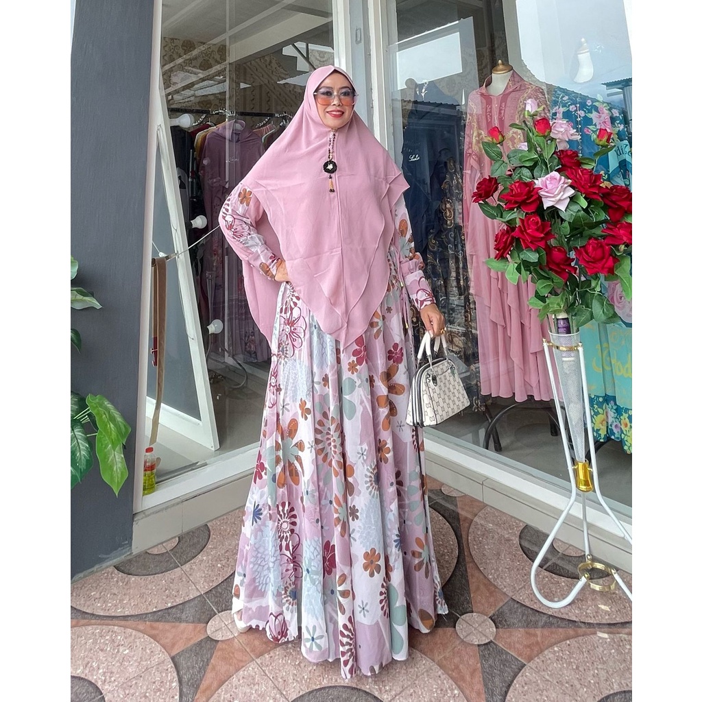 Jual New Set Samira syari By Al Mira | Shopee Indonesia