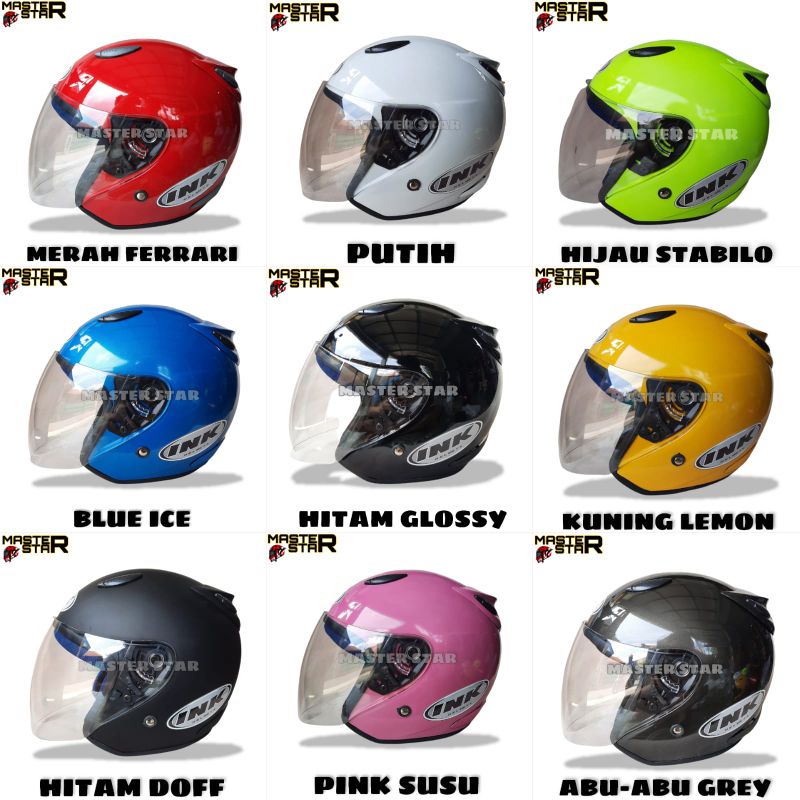 Jual HELM INK CENTRO SNI Putih Hitam Doff Merah Marun Glossy Hijau ...