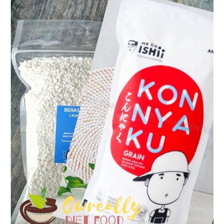 Jual beras shirataki 1kg /konyaku rice 1kg cocok untuk diet debm ...