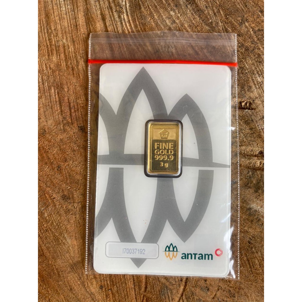 Jual Emas Logam Mulia LM Antam Non UBS 3gram 3 gram 3gr 3 gr Press ...