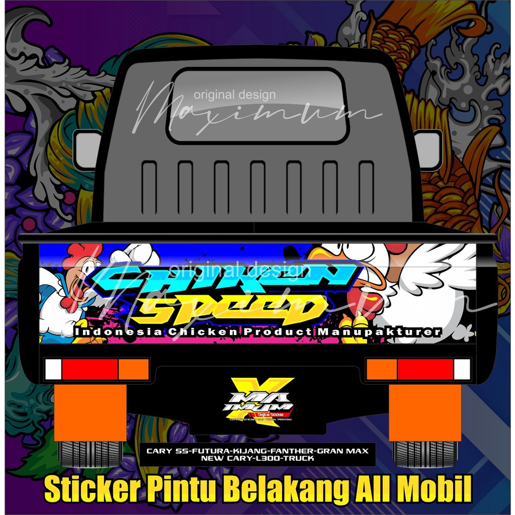 Jual Sticker Pintu Belakang Mobil Pick Up Panter / Grandmax / L300 ...