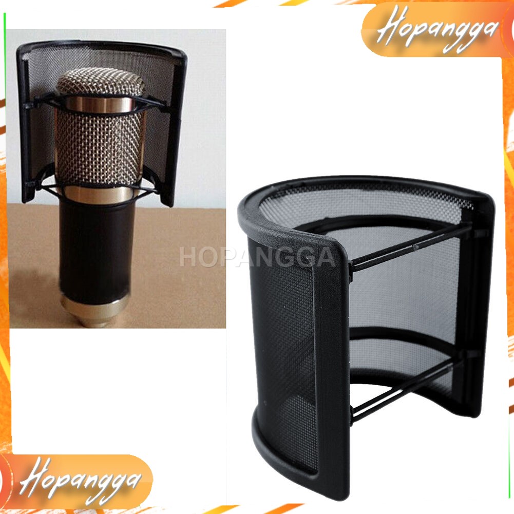 Jual Pop Filter Double Layer U Shield Mic Condenser Profesional ...