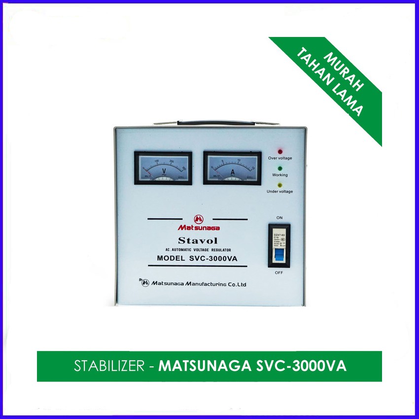 Jual Matsunaga Stavolt SVC 3000W / Stabilizer SVC 3000VA MTS / 3000 Watt | Shopee Indonesia