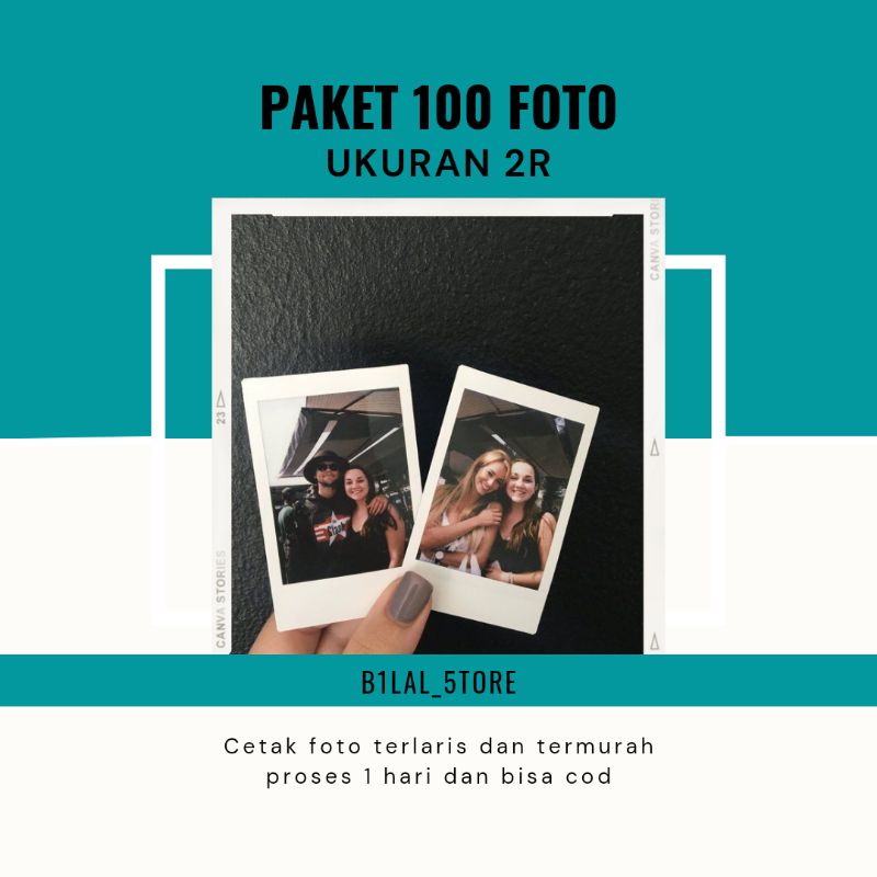 Jual CETAK FOTO UKURAN 2R 100 FOTO TERLARIS DAN TERMURAH | Shopee Indonesia