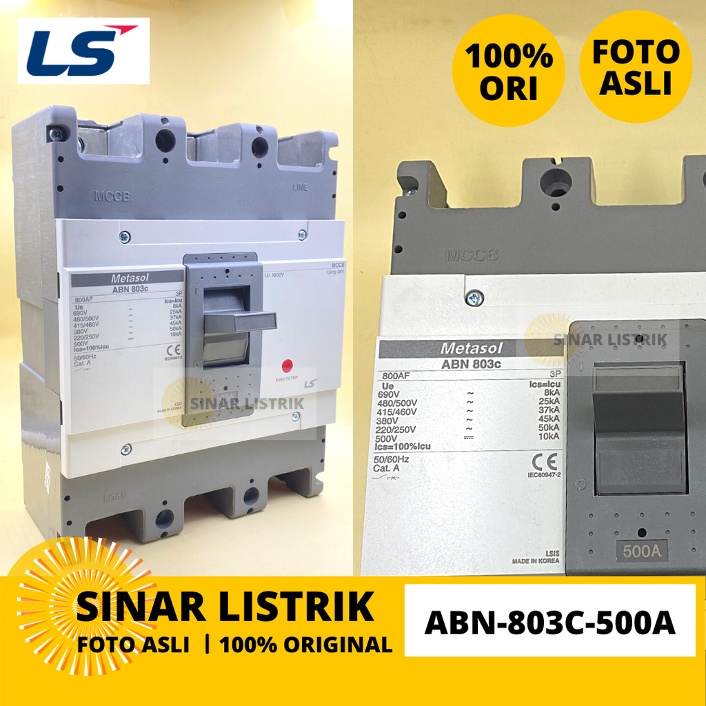 Jual LS MCCB NFB ABN-803C-500A ABN 803C 500A | Shopee Indonesia