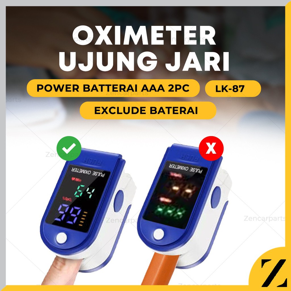 Jual Oxymeter Pluse Alat Pengukur Oksigen Darah Detak Jantung Oxymeter ...