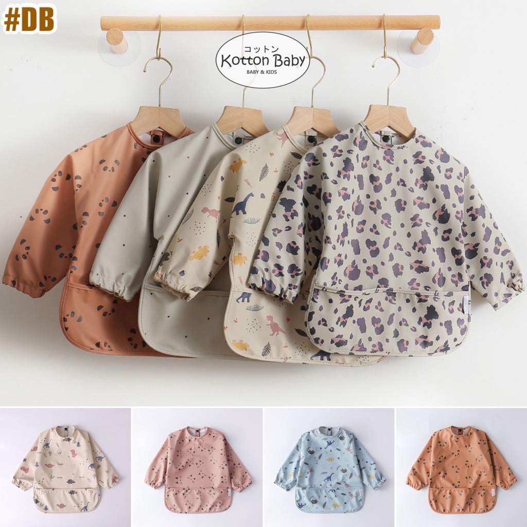 Jual BIB BAYI BAJU BLW LENGAN PANJANG / BABY SILICONE CELEMEK MAKAN ...