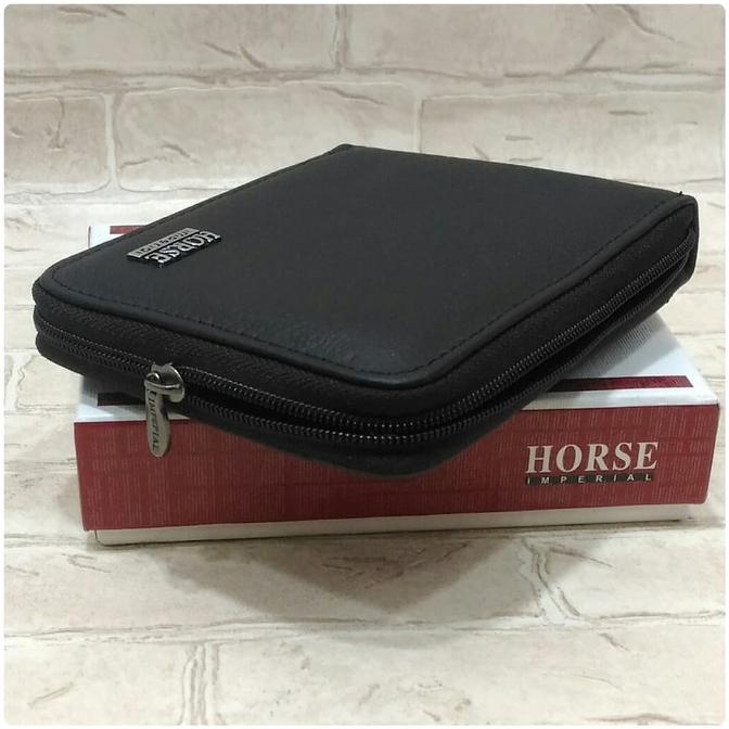 Jual Dompet Pria Kulit Asli Resleting Full Merk Imperial Horse | Shopee ...