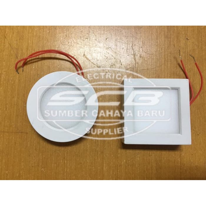 Jual Fatro Downlight LED magnet+bracket 3 Watt body white segi/bulat ...