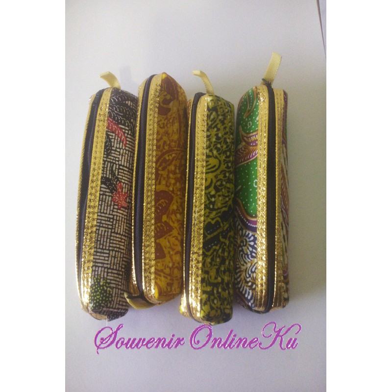 Jual Souvenir Tempat Pensil Batik List Gold Souvenir Pernikahan Oleh-oleh Khas Jogja Murah ...