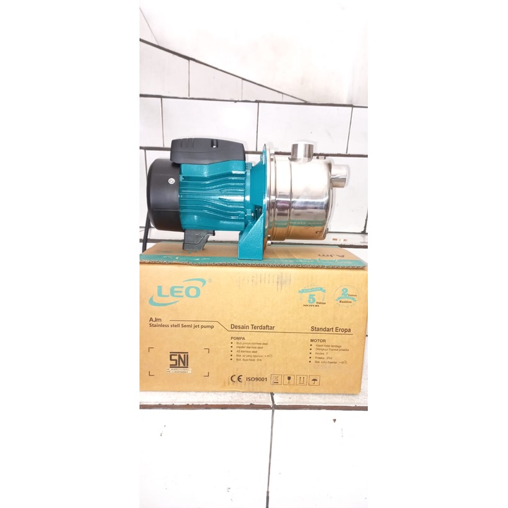 Jual POMPA AIR SEMI JET PUMP LEO AJM45S STAINLESS / POMPA merk LEO ...