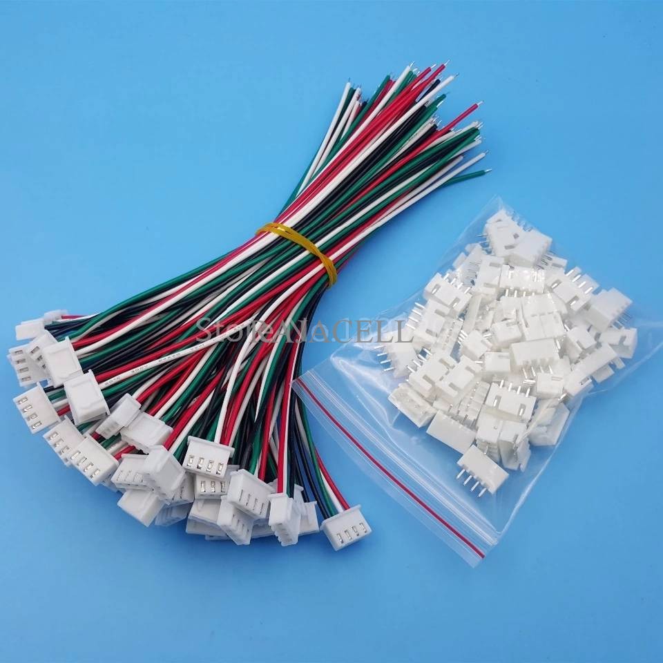 Jual 4Pin PCB Socket Connector HX Pitch 2.54mm Single Head 15cm kabel AWG | Shopee Indonesia