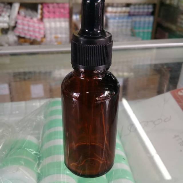 Jual Botol kaca coklat 30 ml pipet hitam | Shopee Indonesia