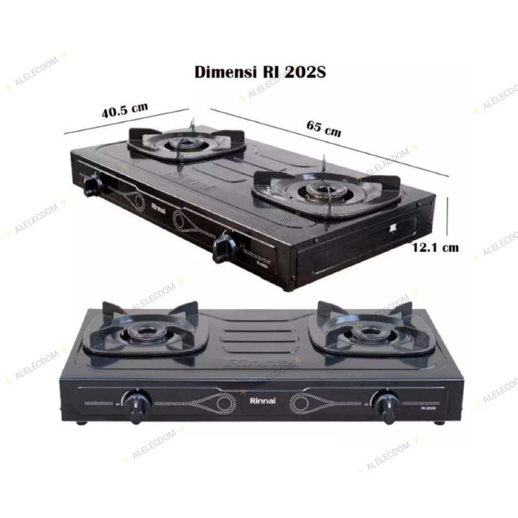 Jual Rinnai Kompor Gas 2 Tungku RI 202S | Shopee Indonesia