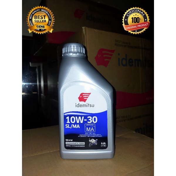 Jual OLI IDEMITSU 10W-30 SL/MA (800ml & 1Liter) OLI MESIN MOTOR 4T Formulated in Japan | Shopee ...
