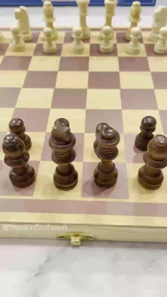 Jual Wooden Folding Chess Board 29cm - Mainan Catur Kayu Meja Lipat - International Set Toy ...