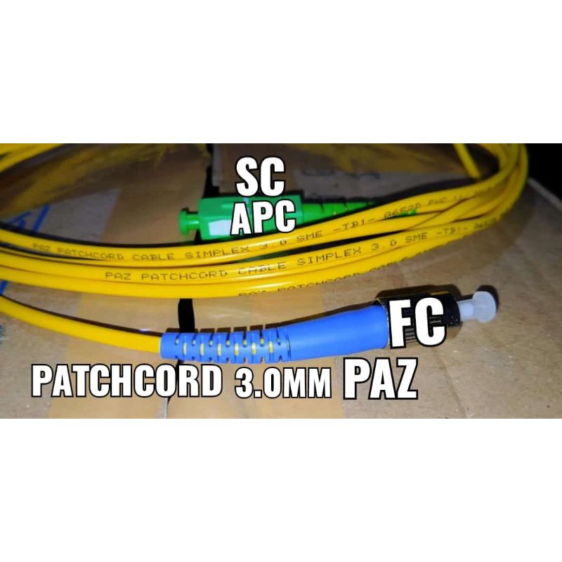 Jual Patchcord PAZ FC - SC Apc 3 meter | Shopee Indonesia