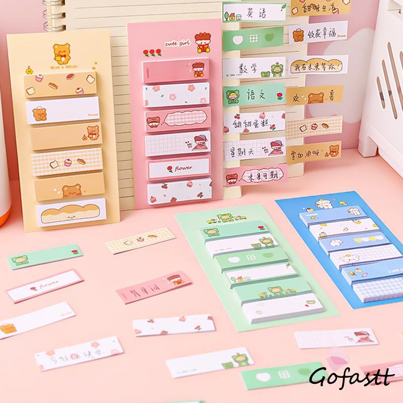 Jual 120 Sheets Korean Cute Cartoon Index Sticky Note Memo Notepad G ...
