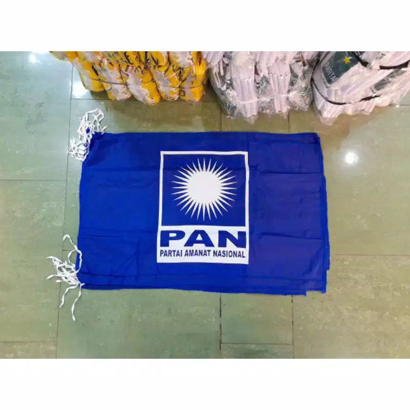 Jual bendera PAN bendera sablon Partai Amanat Nasional bendera custom ...