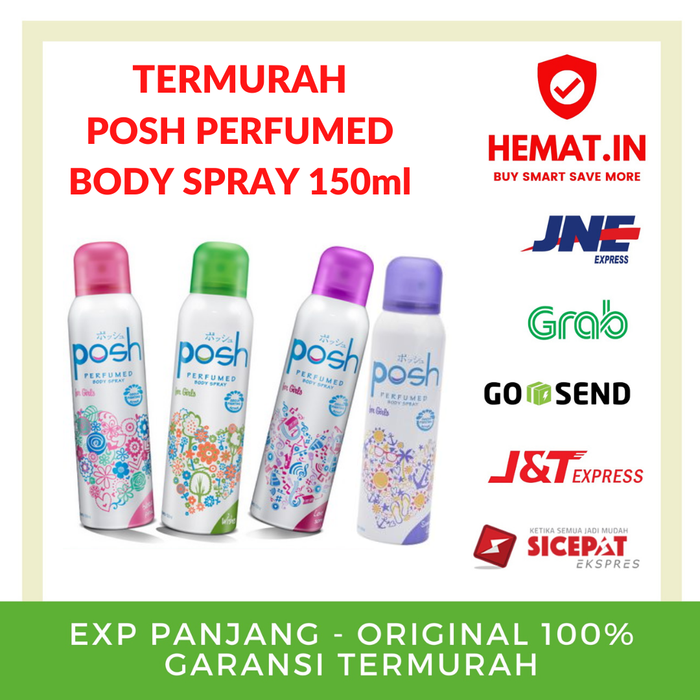 Jual Posh Perfumed Body Spray 150 Ml - Biru | Shopee Indonesia