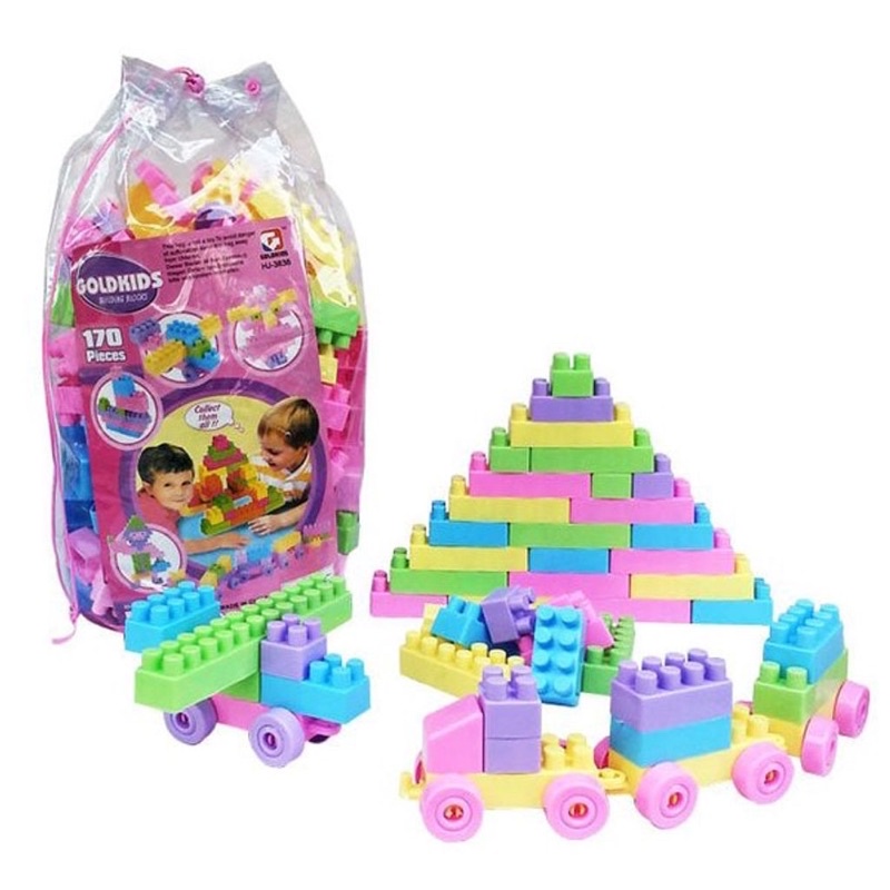 Jual GOLDKIDS PREMIUM BLOCK SUSUN BALOK BONGKAR PASANG 330 170 100 pc ...