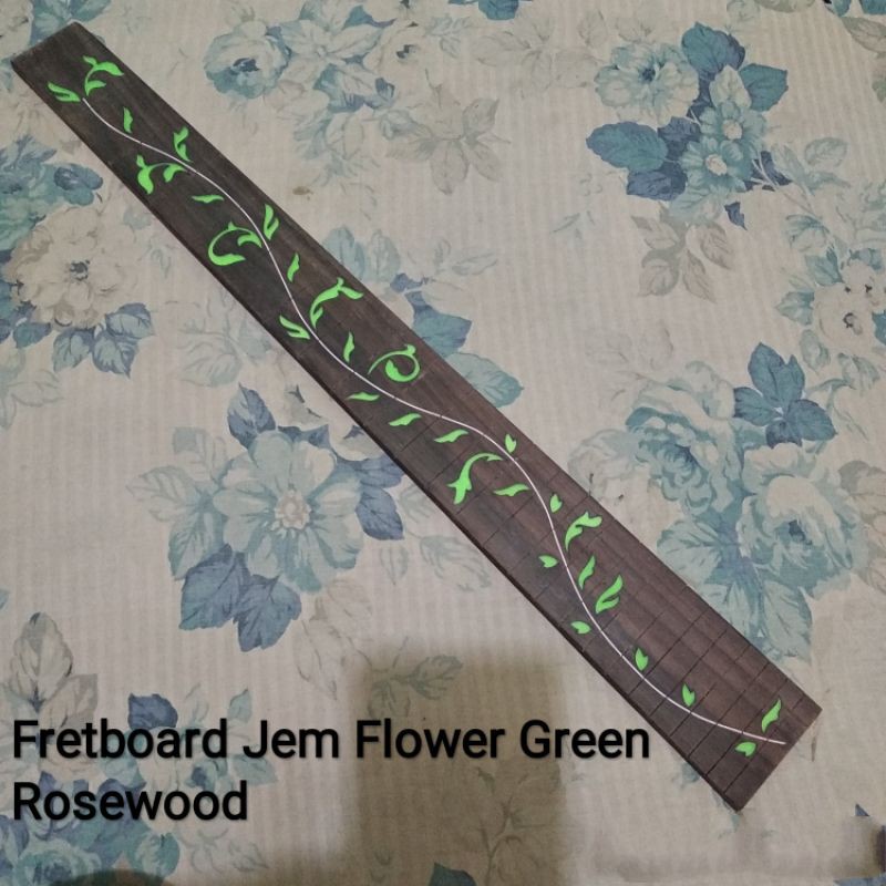 Jual Fretboard Jem Flower Green - Rosewood | Shopee Indonesia
