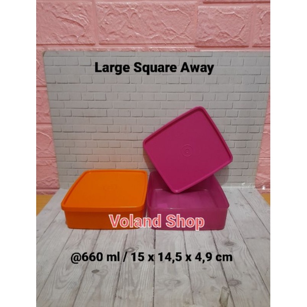 Jual Tupperware tempat makan Large Square Away (1 pc) | Shopee Indonesia