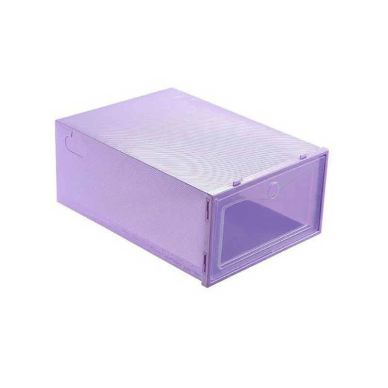 Jual BEBAS PILIH WARNA Kotak Sepatu Bahan plastik PVC / Tempat Sepatu ...