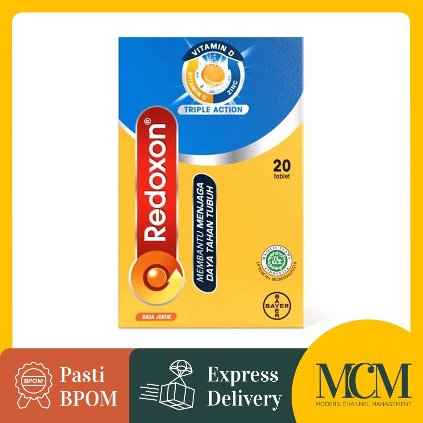 Jual Redoxon Multivitamin Plus Zinc Rasa Jeruk - 20 Tablet | Shopee ...