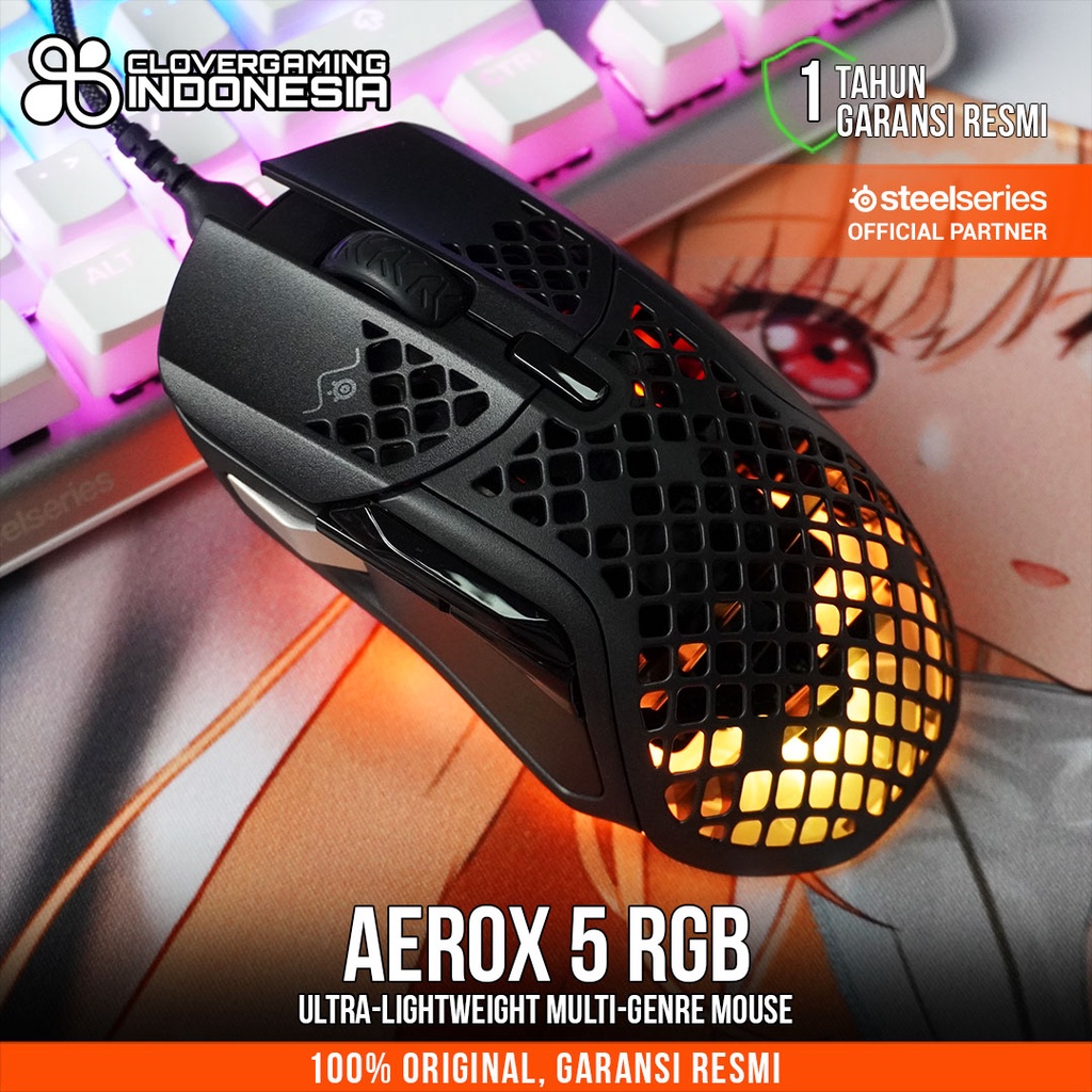 Jual Steelseries Aerox 5 RGB Wired - Ultra Lightweight Mouse Gaming Aerox5 | Shopee Indonesia