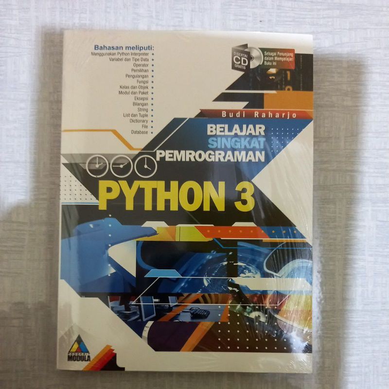 Jual BUKU BELAJAR SINGKAT PEMROGRAMAN PYTHON 3 + CD | Shopee Indonesia
