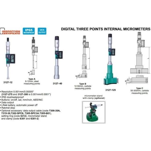 Jual Digital Three Points Internal Micrometer 810Mm Insize 312710 ...