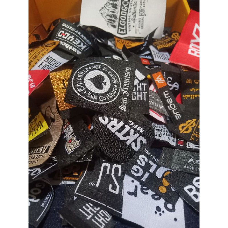 Jual LABEL WOVEN KUALITAS Good & Standar- Jahit kll, slip lipat, slip ...