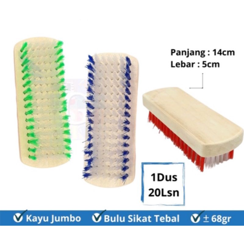 Jual Sikat cuci kayu besar/sikat tangan/sikat serba guna (candid ...