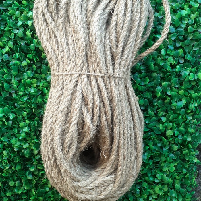 Jual Tali Rami besar | Tali tambang goni | 8mm 60 meter | Shopee Indonesia