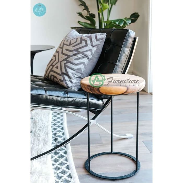 Jual Meja Teras / Meja Santai Kombinasi Kaki Besi - Kayu Trembesi ...