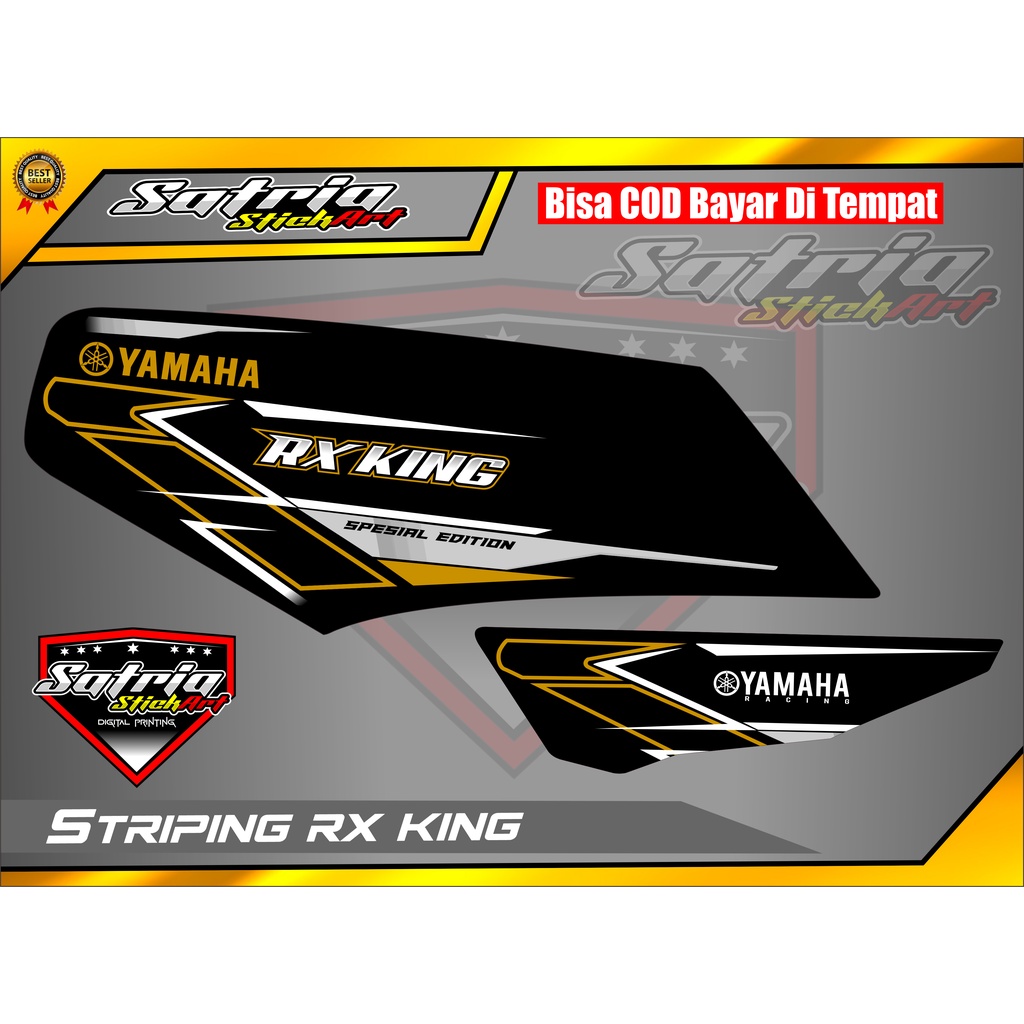 Jual Striping Variasi Yamaha Rx King Sticker Racing Les Body Motor ...