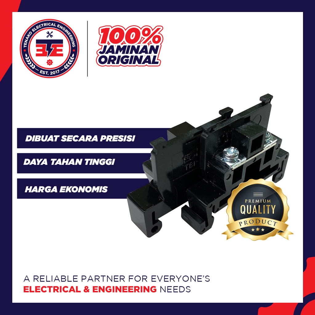 Jual Terminal Block 10 Ampere TBR-10 / CBR-10 Terminal Blok 10A TBR10 ...