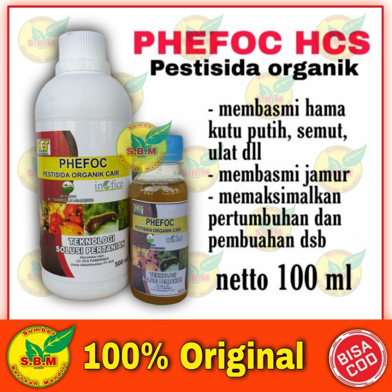 Jual PHEFOC HCS pestisida herbisida fungisida organik cair Pupuk ...