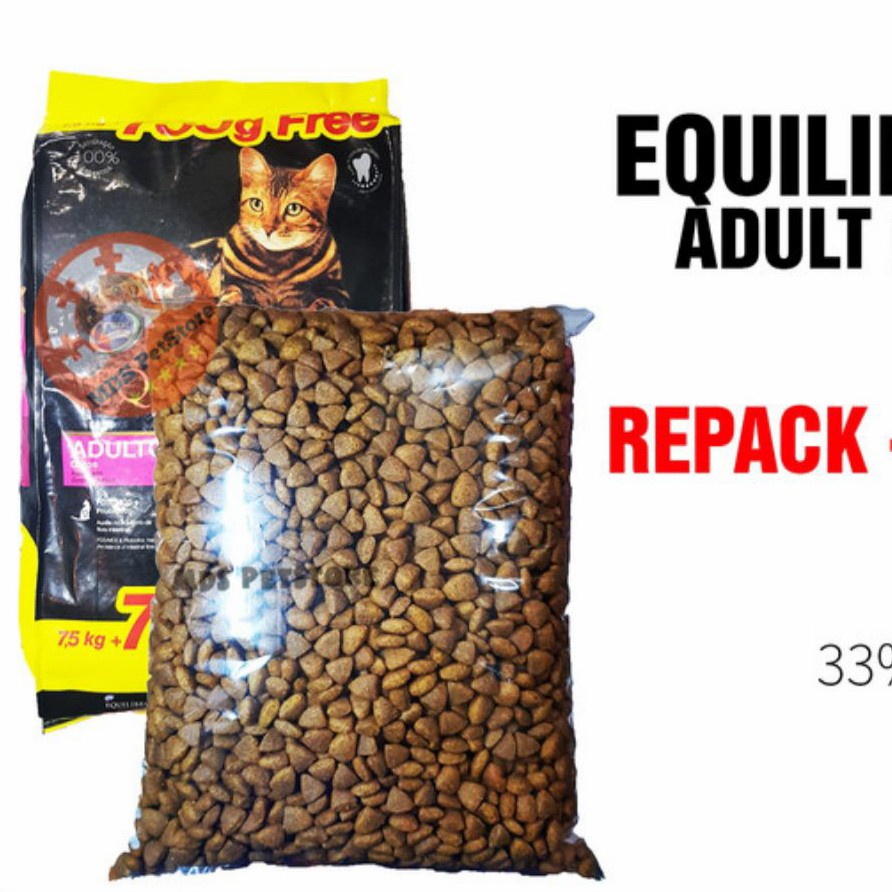 Jual Equilibrio Adult Cat Food Repack 1kg Makanan Kucing Euqil Adulstos ...