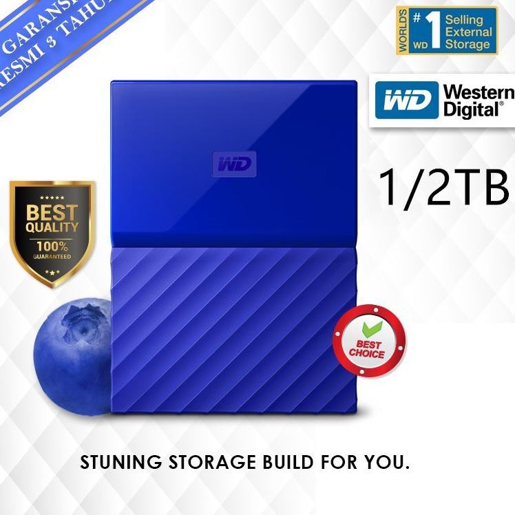Jual Harddisk External WD My Passport 1TB/2TB Western Digital USB 3.0 ...