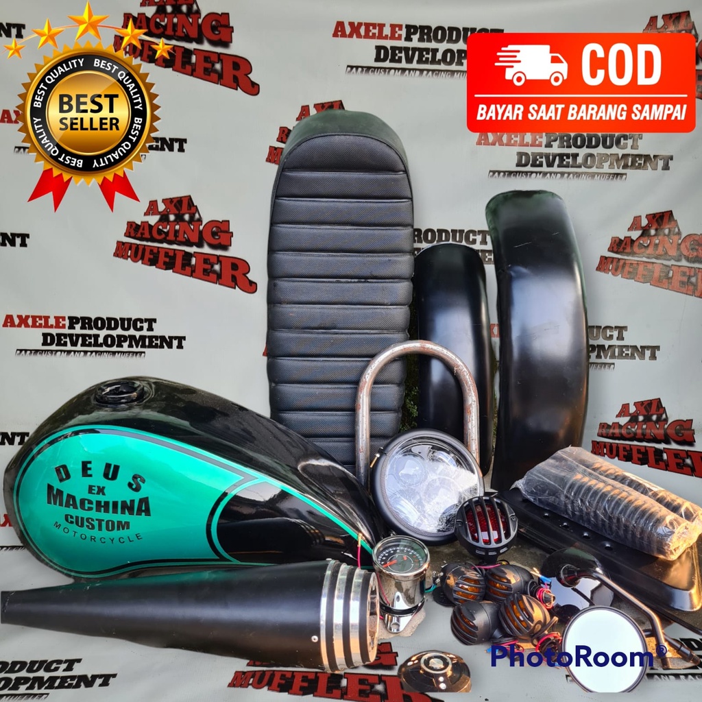 Jual BODY SET CUSTOM JAPSTYLE MOTOR KLASIK CLASSIC BODY CUSTOM THUNDER ...