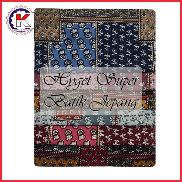 Jual [KAHAPTEX] Bahan Kain Hyget Super Motif Batik Jepang (Harga Serian ...