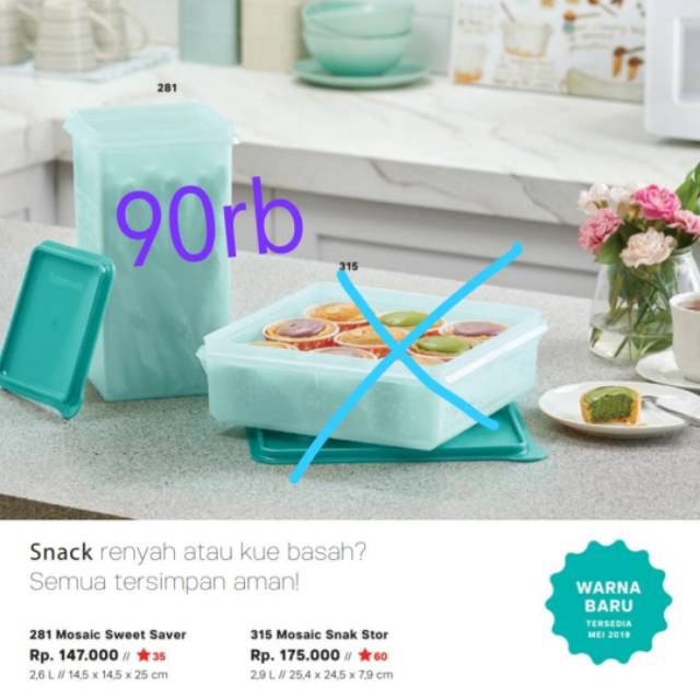 Jual Mosaic sweet saver tupperware | Shopee Indonesia