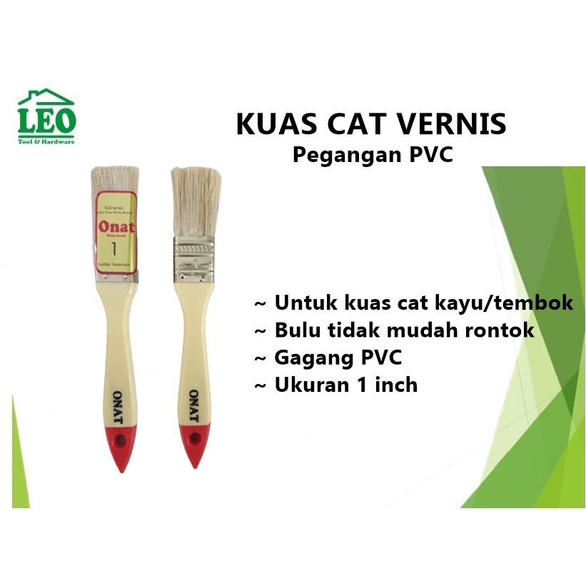 Jual Kuas cat vernis gagang PVC 1 inch | Shopee Indonesia