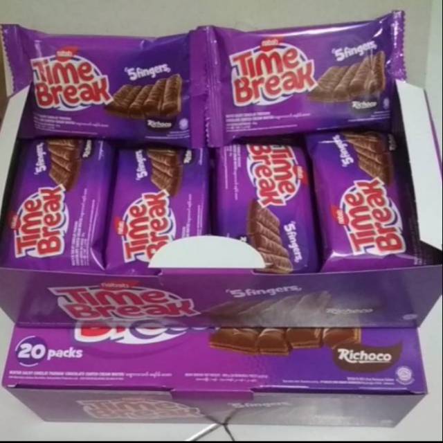 Jual NABATI TIME BREAK 20gram Eceran varian coklat | Shopee Indonesia