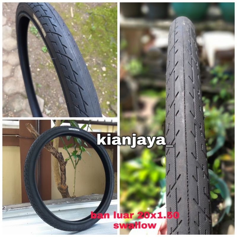 Jual ban luar 20 x 1.50 swallow ( warna hitam) | Shopee Indonesia