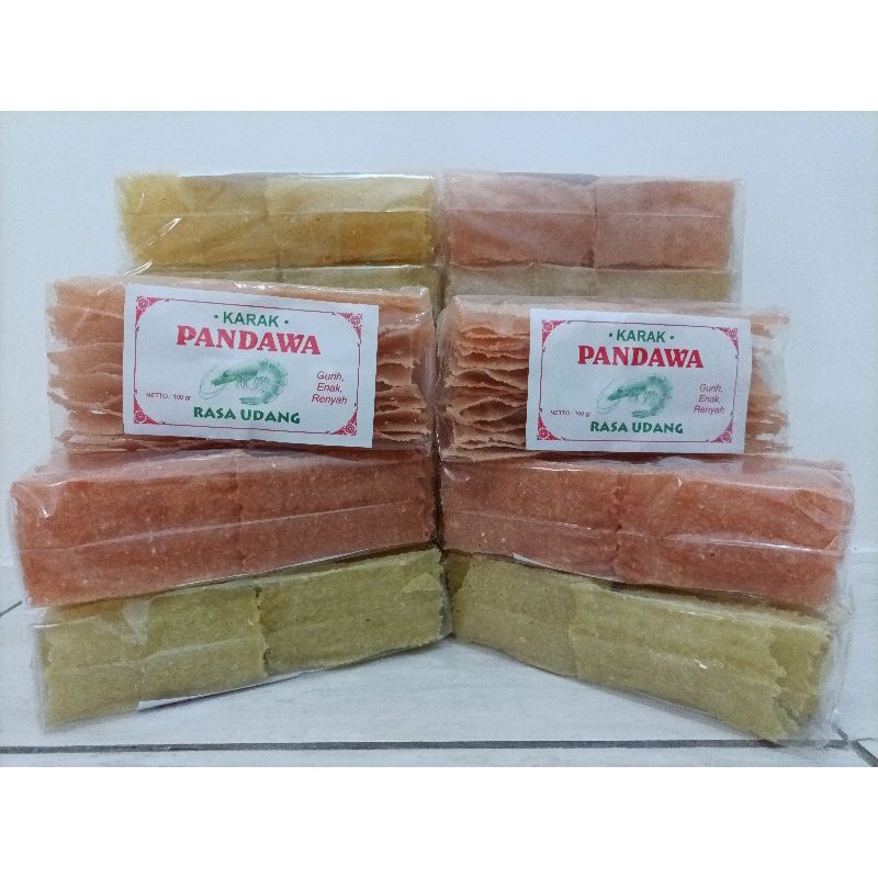 Jual KERUPUK MENTAH KARAK/GENDAR PANDAWA RASA UDANG | KERUPUK MENTAH ...