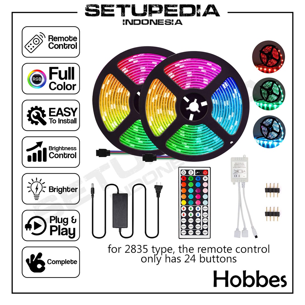 Jual LED Strip 5050 Fullset 10 Meter Lampu Lamp Dekorasi Ruangan Kantor ...