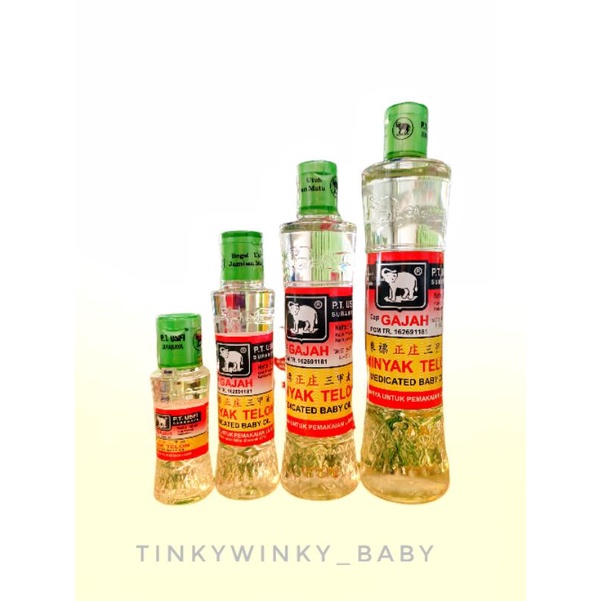 Jual CAP GAJAH Minyak Telon 30ml / 60ml / 120ml / 180ml | Shopee Indonesia